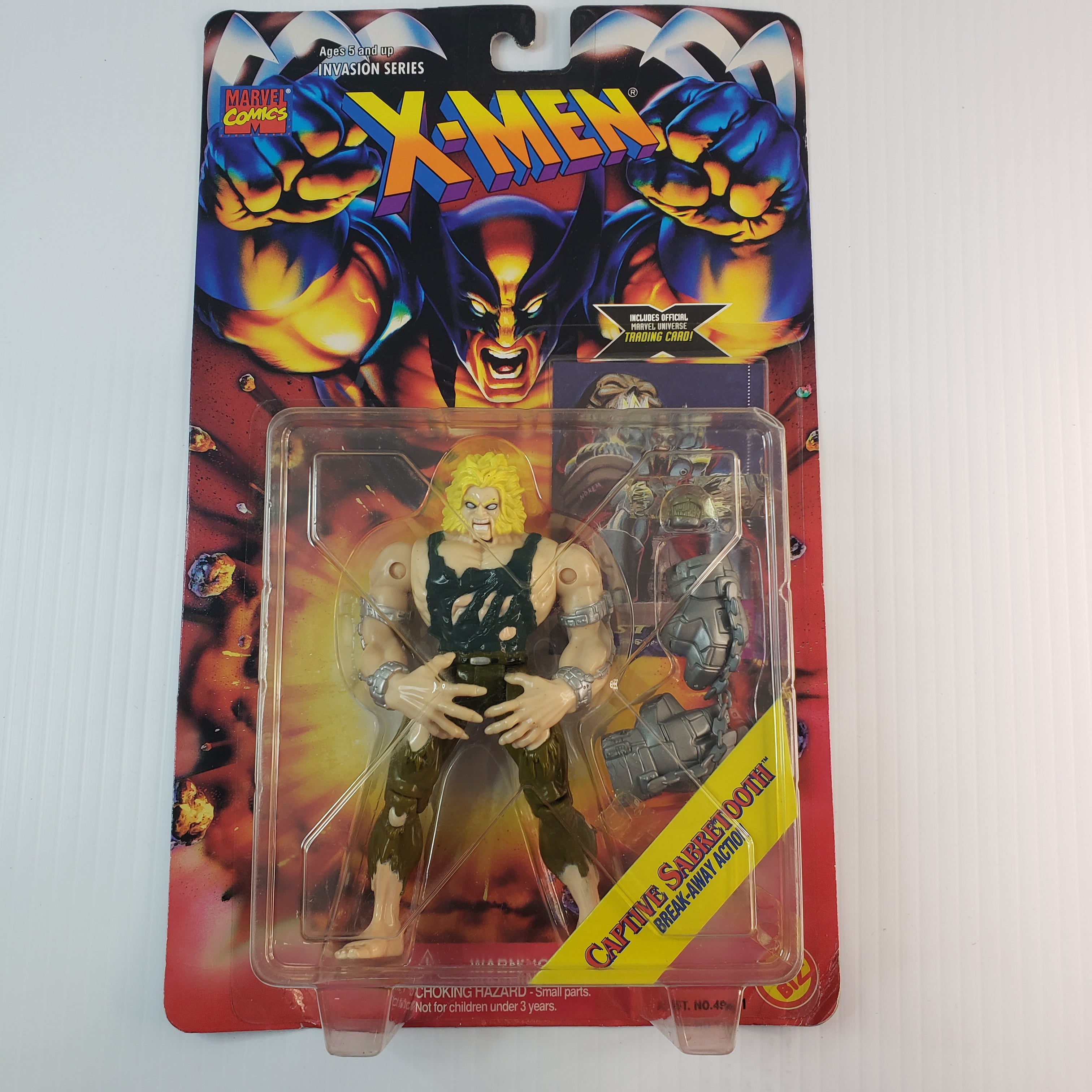 1995 Toy Biz Marvel X-Men: Invasion Series - Captive Sabretooth | Lootz ...